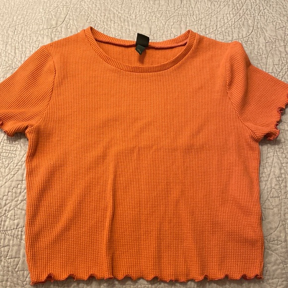 wild fable | Tops | Wild Fable Ribbed Crop Top More Of A Coral Color ...